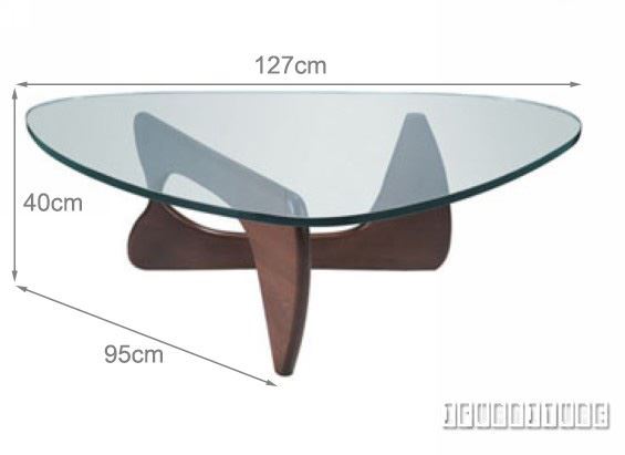 Replica NOGUCHI Solid Ash Wood Legs Coffee Table - Black