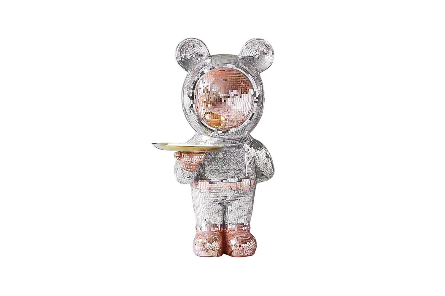 ASTRONAUT 85CM Large Bear Statue with Tray