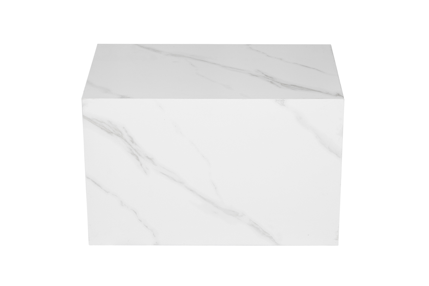 DELRAY 57cm Sintered Stone Coffee Table (Matte White)