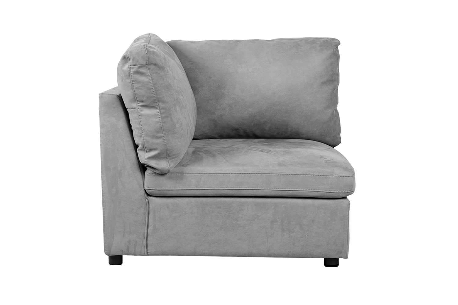 ASPECT Nappa Fabric Memory Foam Sectional Modular Sofa Range (Grey)
