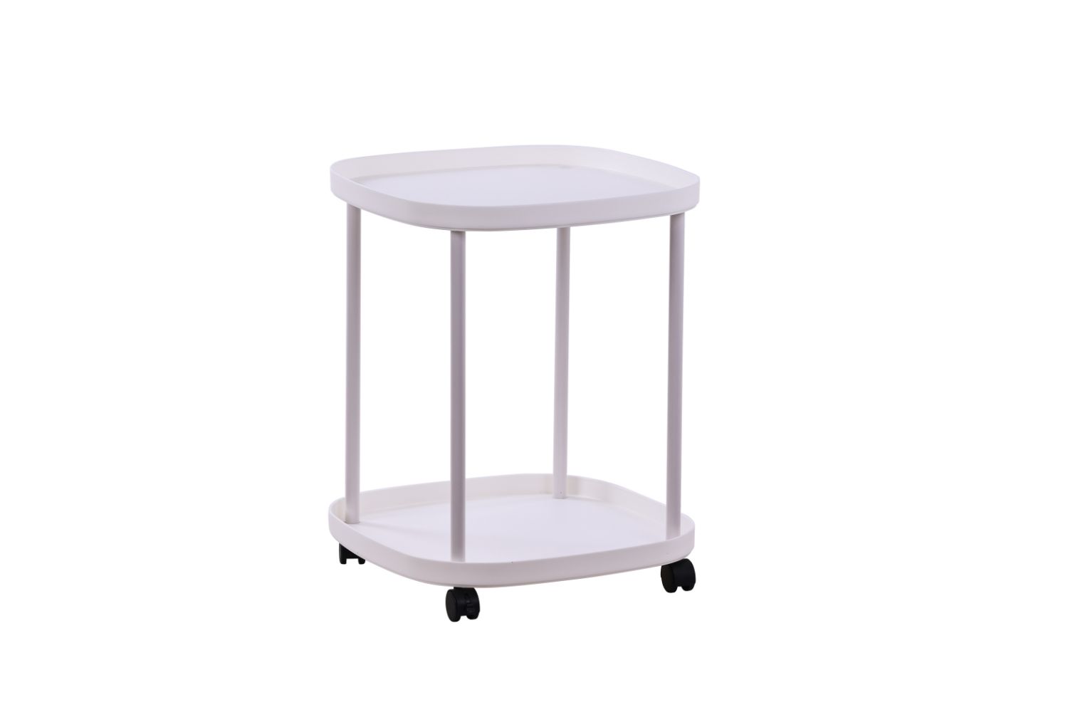 AMALFI 2-Tier Utility Storage Cart with Wheels