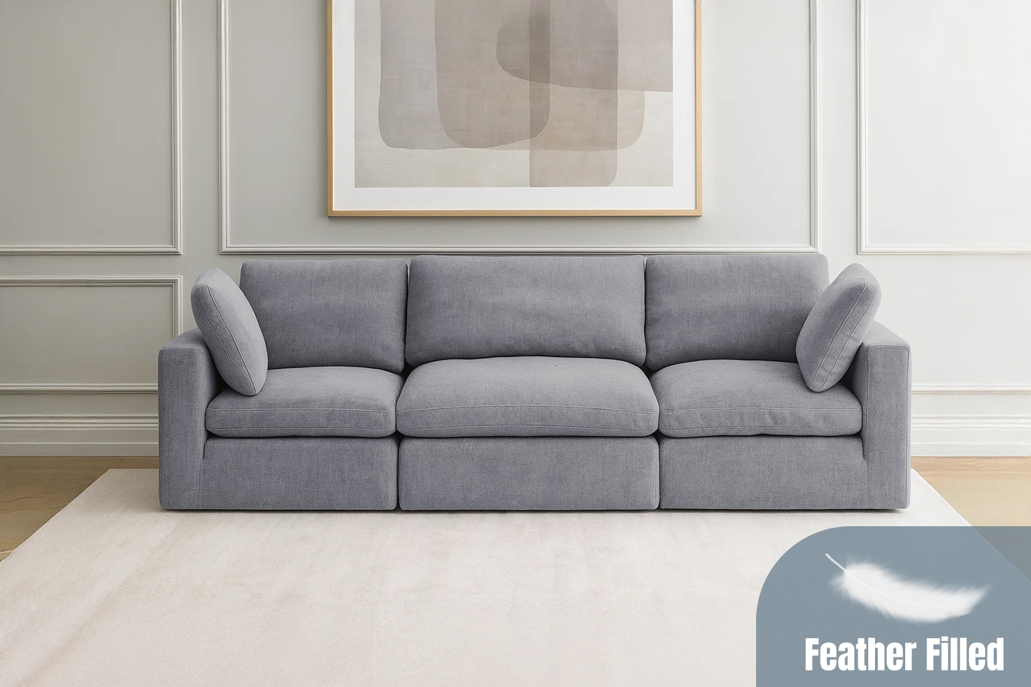 FAIRFIELD Feather-Filled Sectional Modular Sofa Range