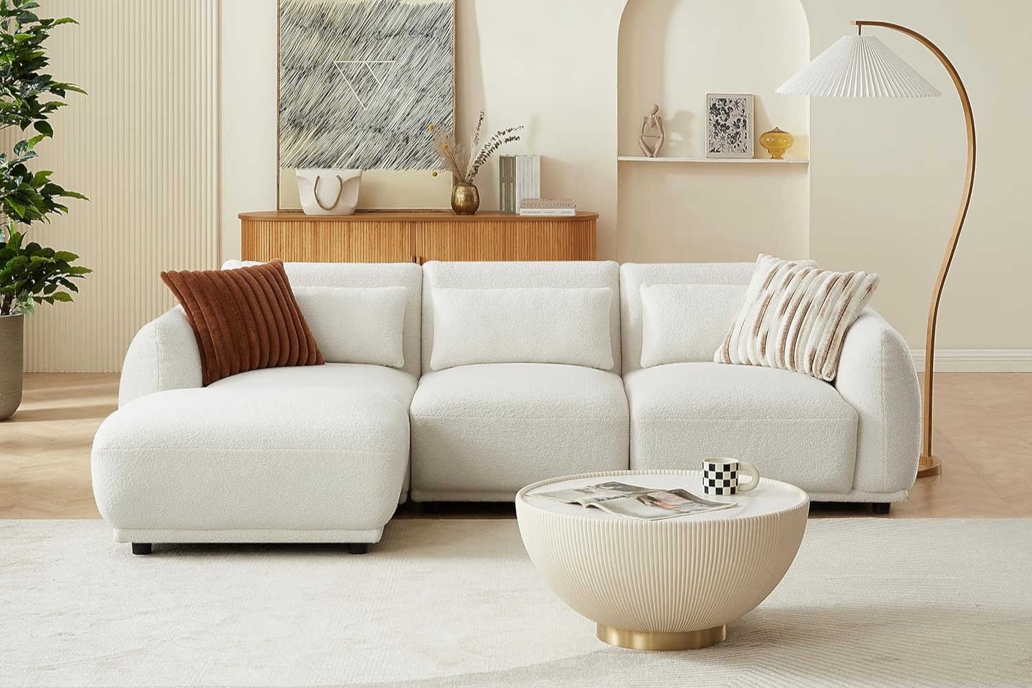 HONBAY 4PC Modular Sofa Set
