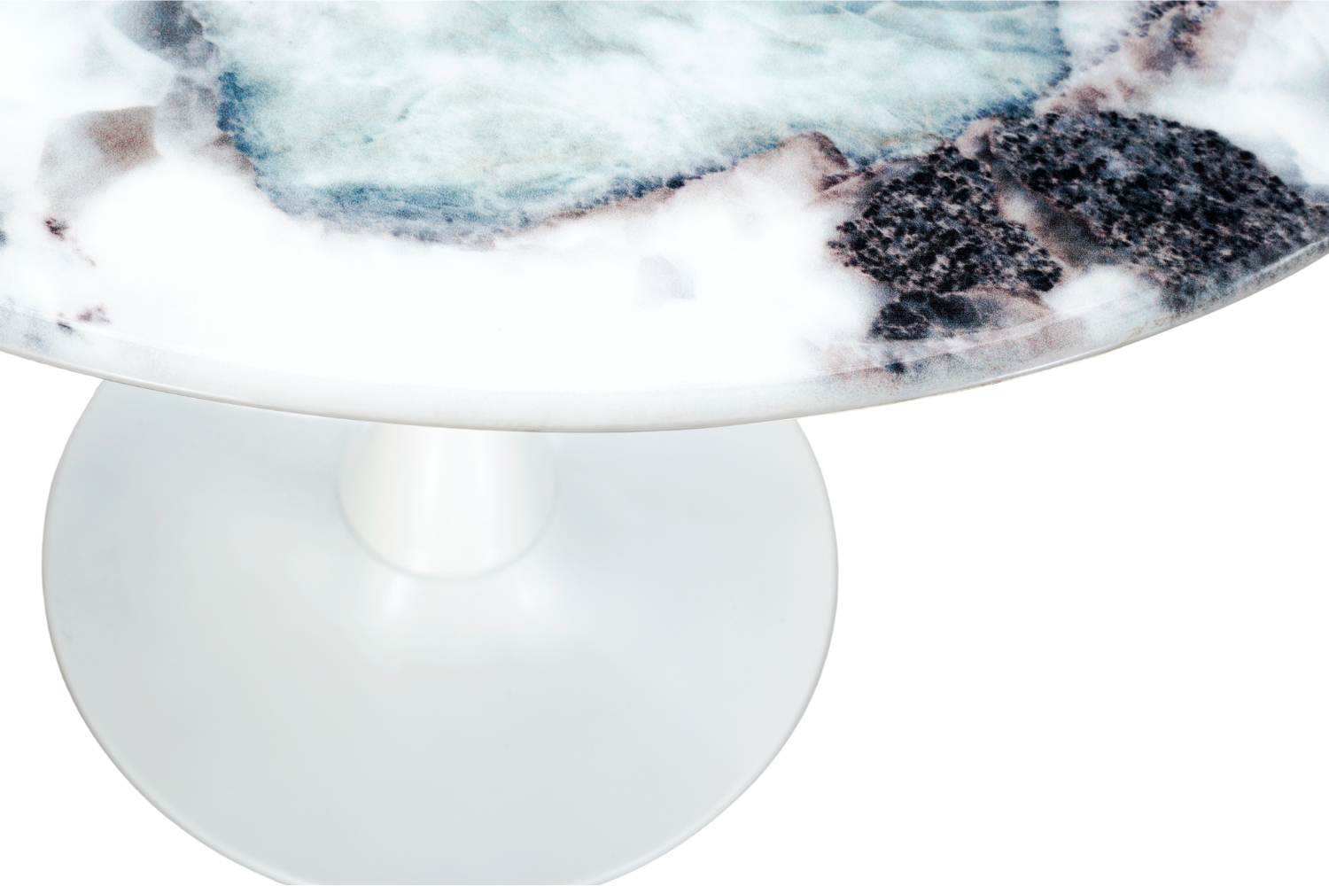 JACOB D80 Round Dining Table (White)
