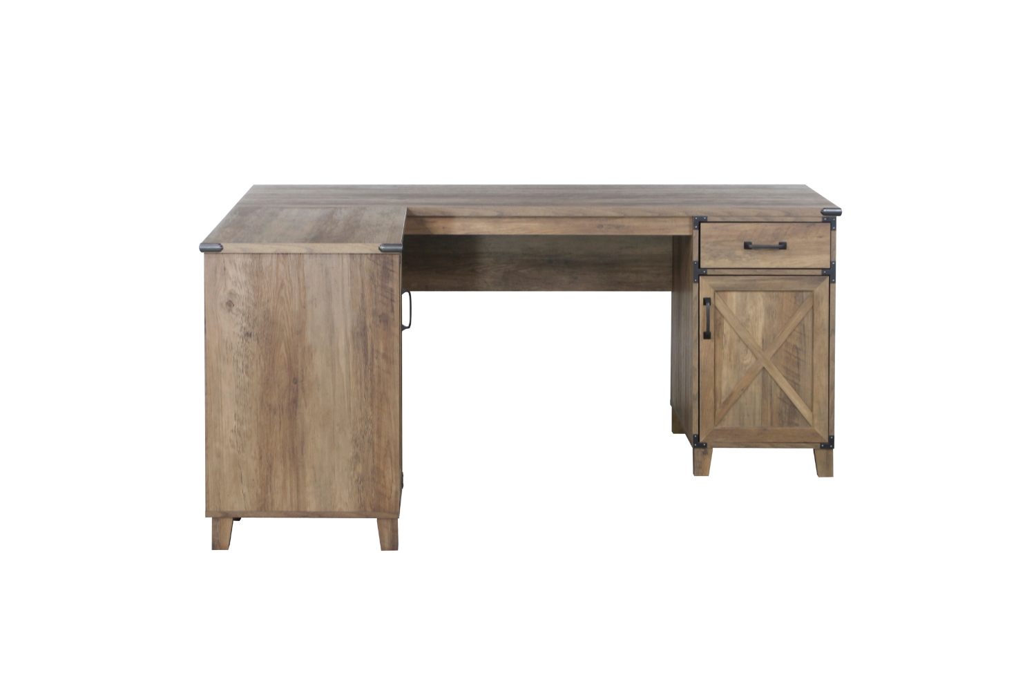 ELBIN L-Shaped Desk with Integrated Storage Compartment