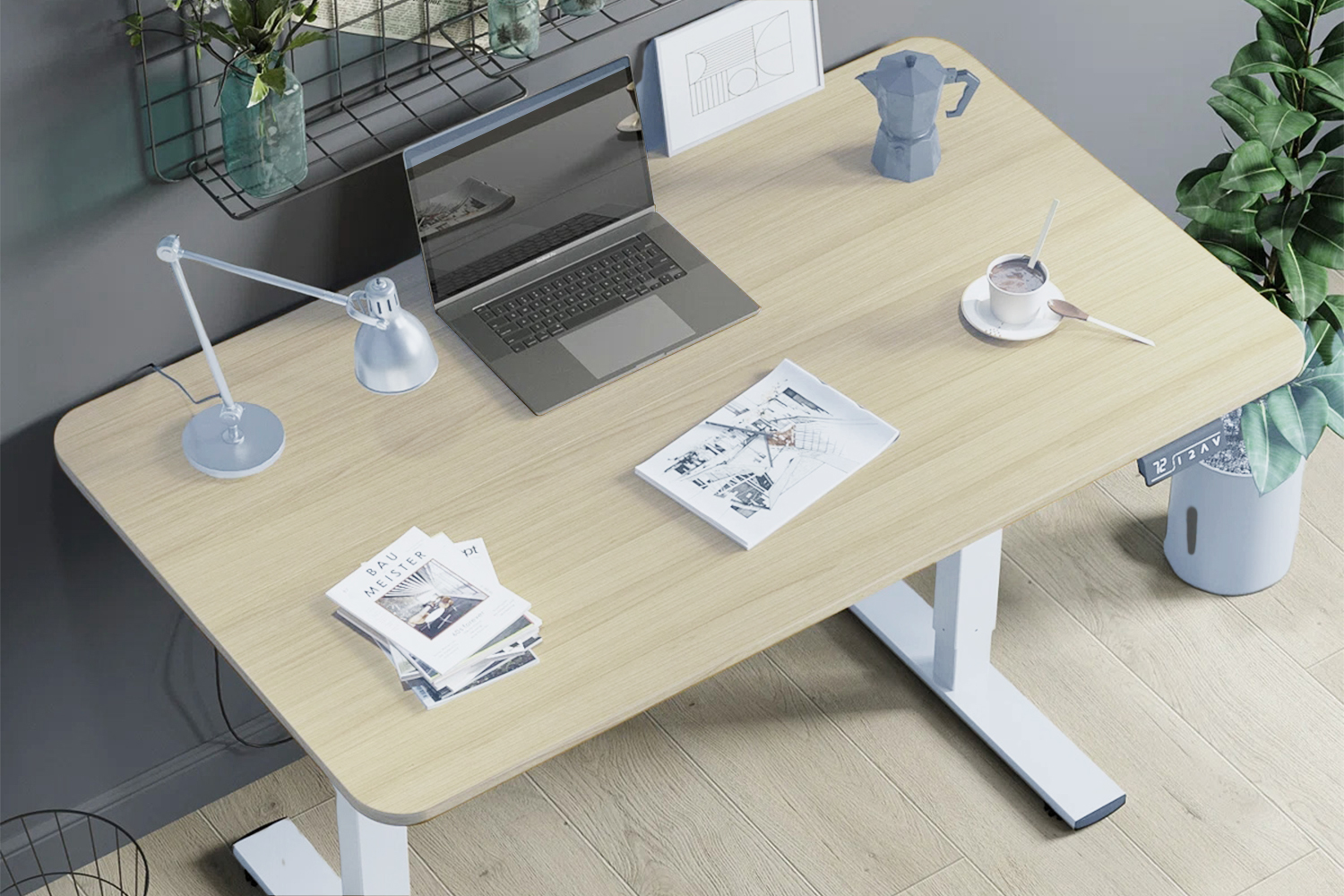 NEXUS 160 Electric Height Adjustable Standing Desk with LED Display ...